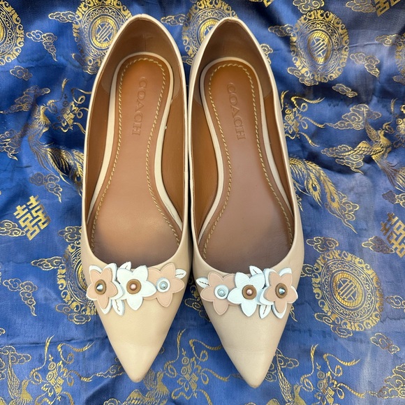 Coach | Shoes | Coach Floral Appliqu Flats | Poshmark